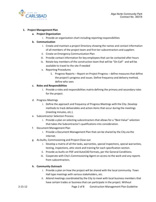 Construction Management Plan Guideline 2 15 12 | PDF