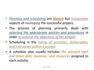 03 Construction Project Planning and Scheduling | PPTX