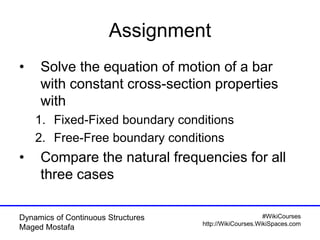04 Vibration of bars | PPTX