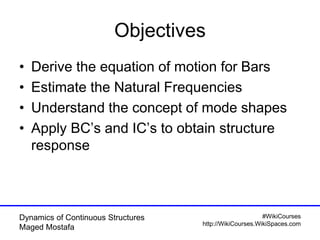 04 Vibration of bars | PPTX