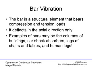 04 Vibration of bars | PPTX