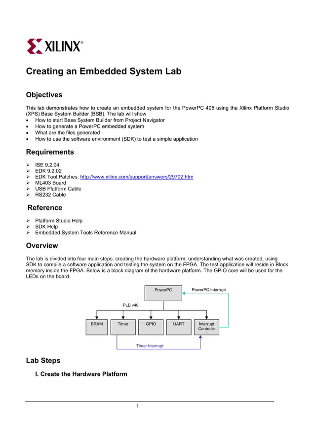 Creating An Embedded System Lab Pdf Operating Systems Computer