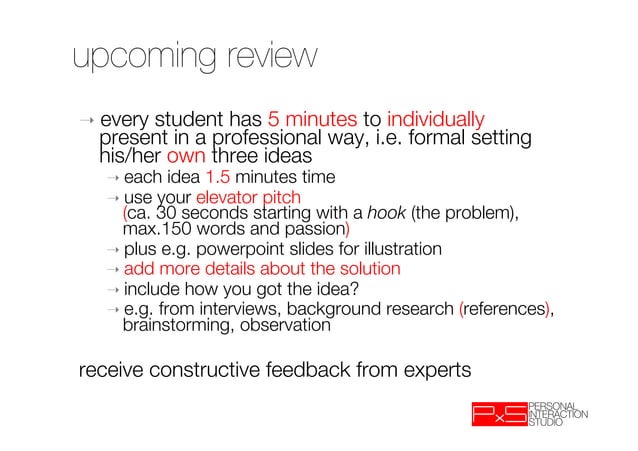 PxS'12 - week 3 - creative design | PPT