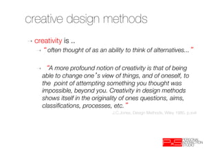 PxS'12 - week 3 - creative design | PPT