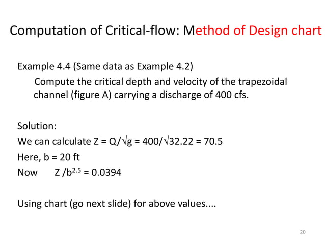 Critical flow through an Open channel | PPTX