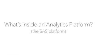 CWIN17 Rome / The sas platform for the new generation of ai and ml | PPT