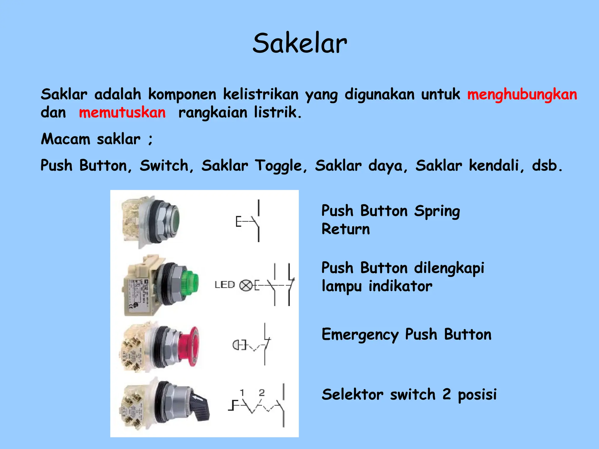 Pengetahuan dasar mengenai saklar listrik | PPT