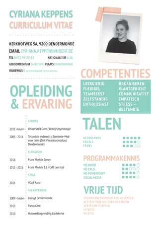 CV-Cyriana-Keppens | PDF