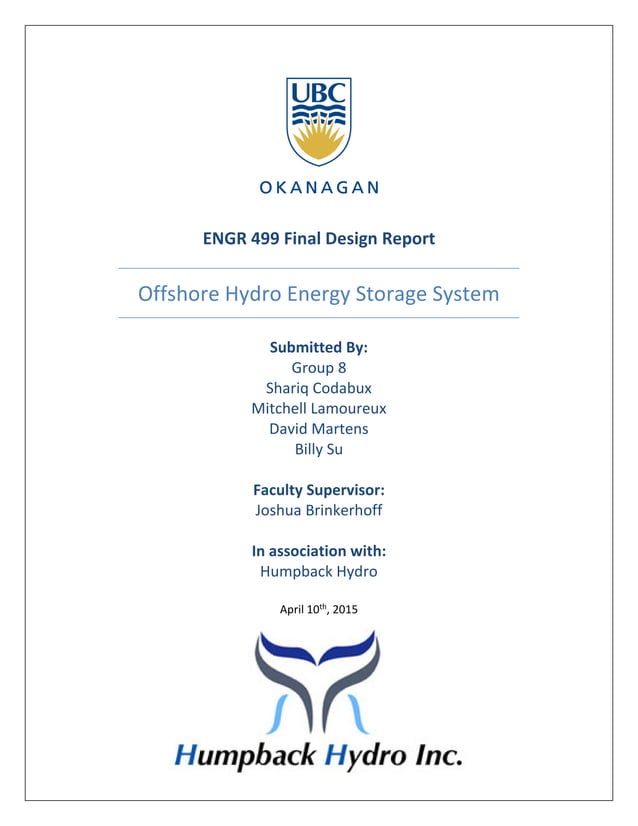 Final_Report_Humpback_Hydro | PDF