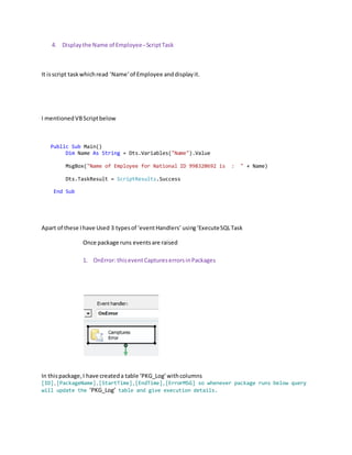 A Complex SSIS Package | DOCX