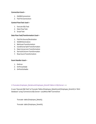 A Complex SSIS Package | DOCX