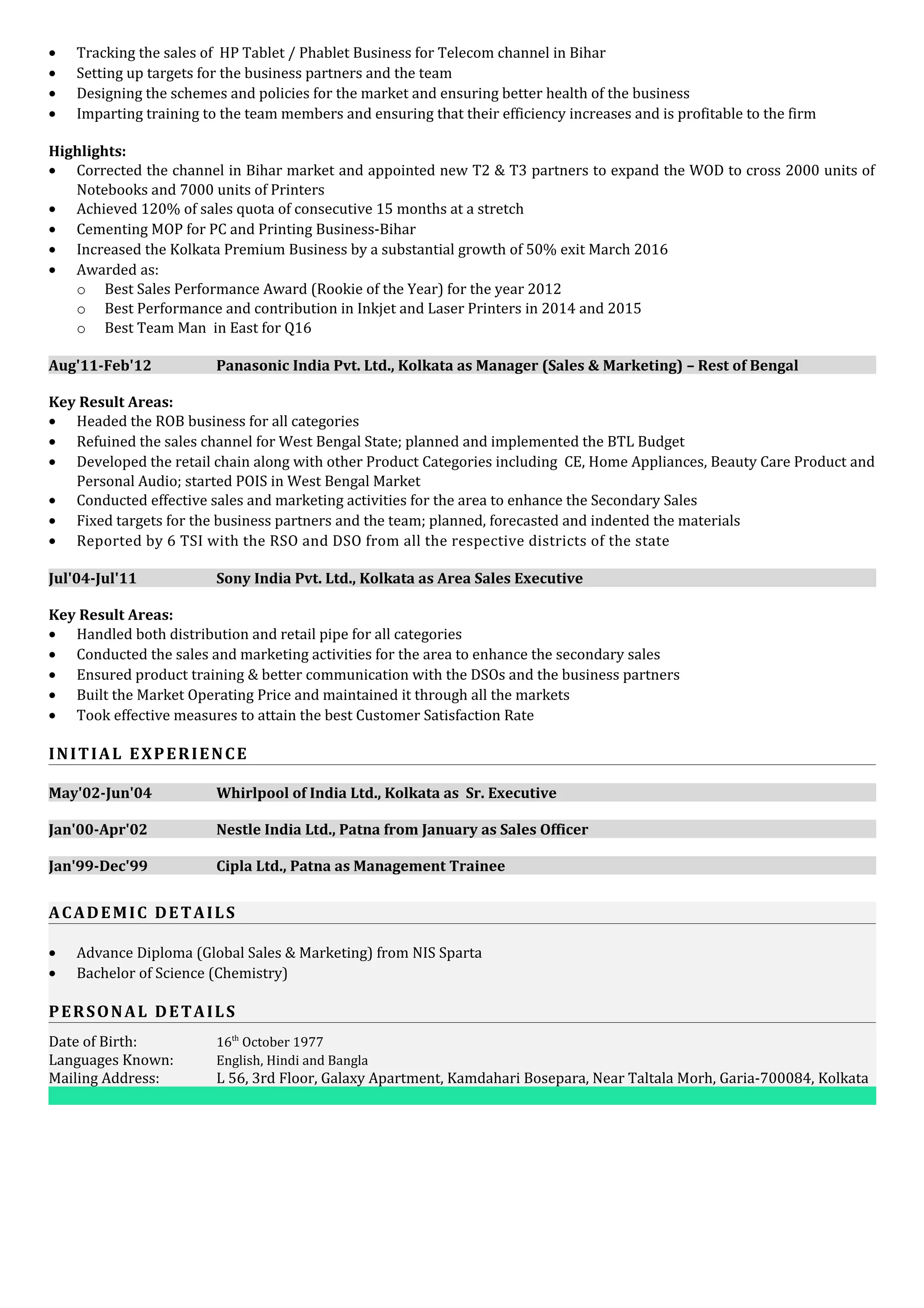Preetam Pandey - Resume | DOC