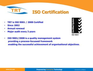 TRT GLOBAL - Company Overview | PPTX