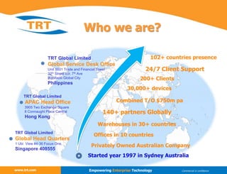 TRT GLOBAL - Company Overview | PPTX