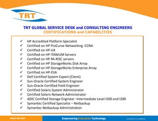 TRT GLOBAL - Company Overview | PPTX