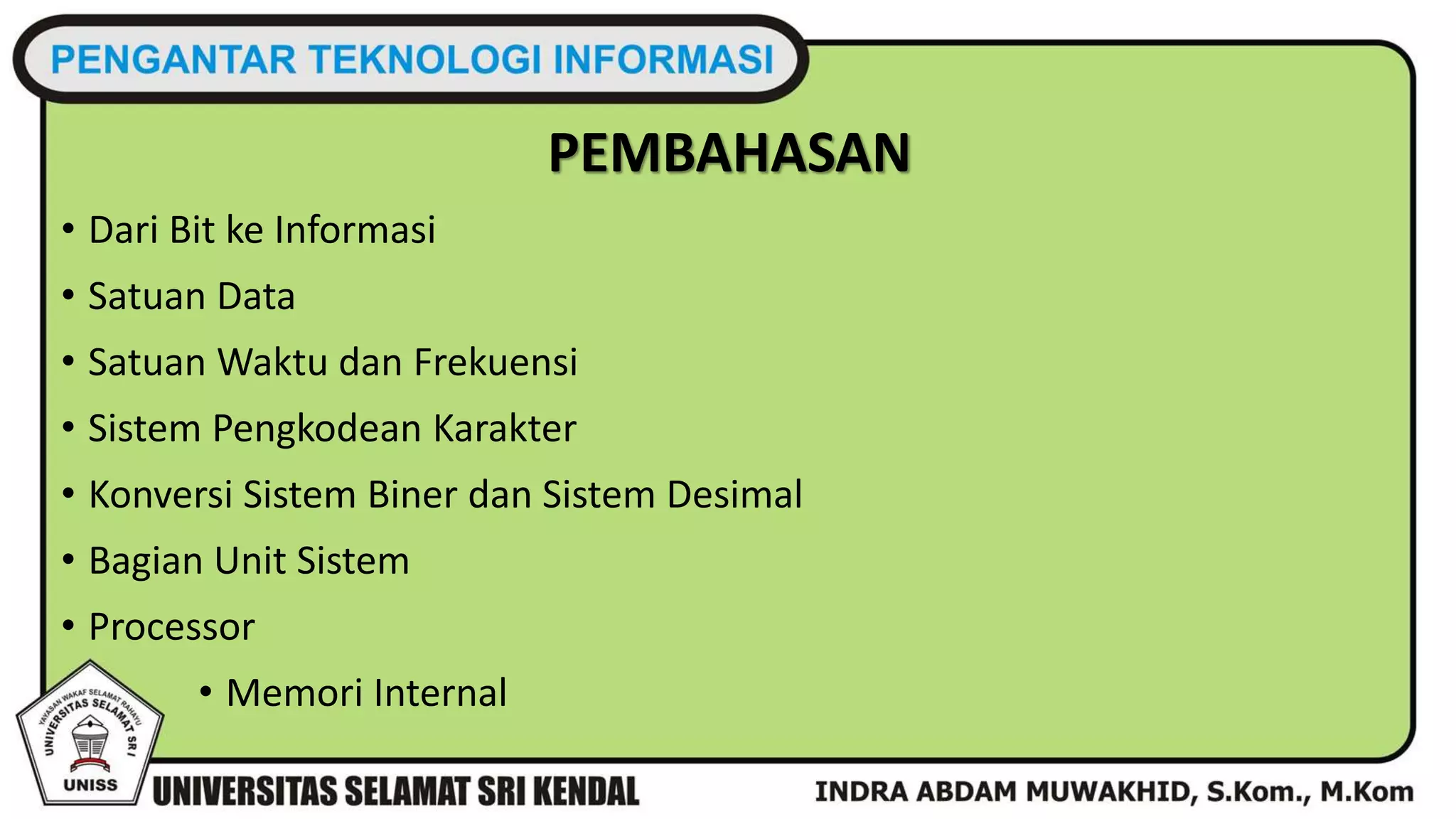 03 dasar sistem komputer | PPSX