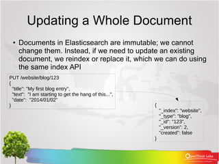 03. ElasticSearch : Data In, Data Out | PPT