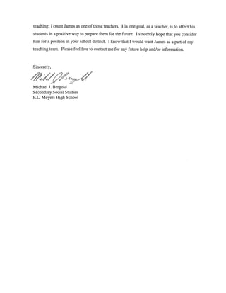 Mr Bergold Letter | PDF