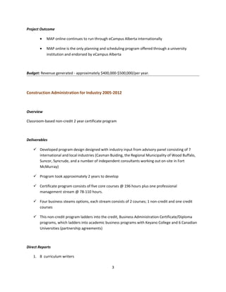 Project Portfolio Keyano College | DOC | College Education | Education