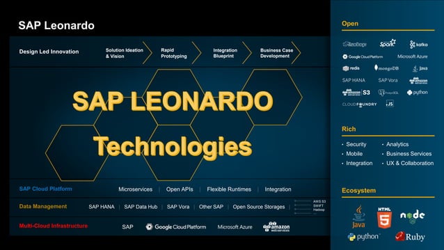 SAP LEONARDO SAP LEONARDO the digital digital innovation innovation ...