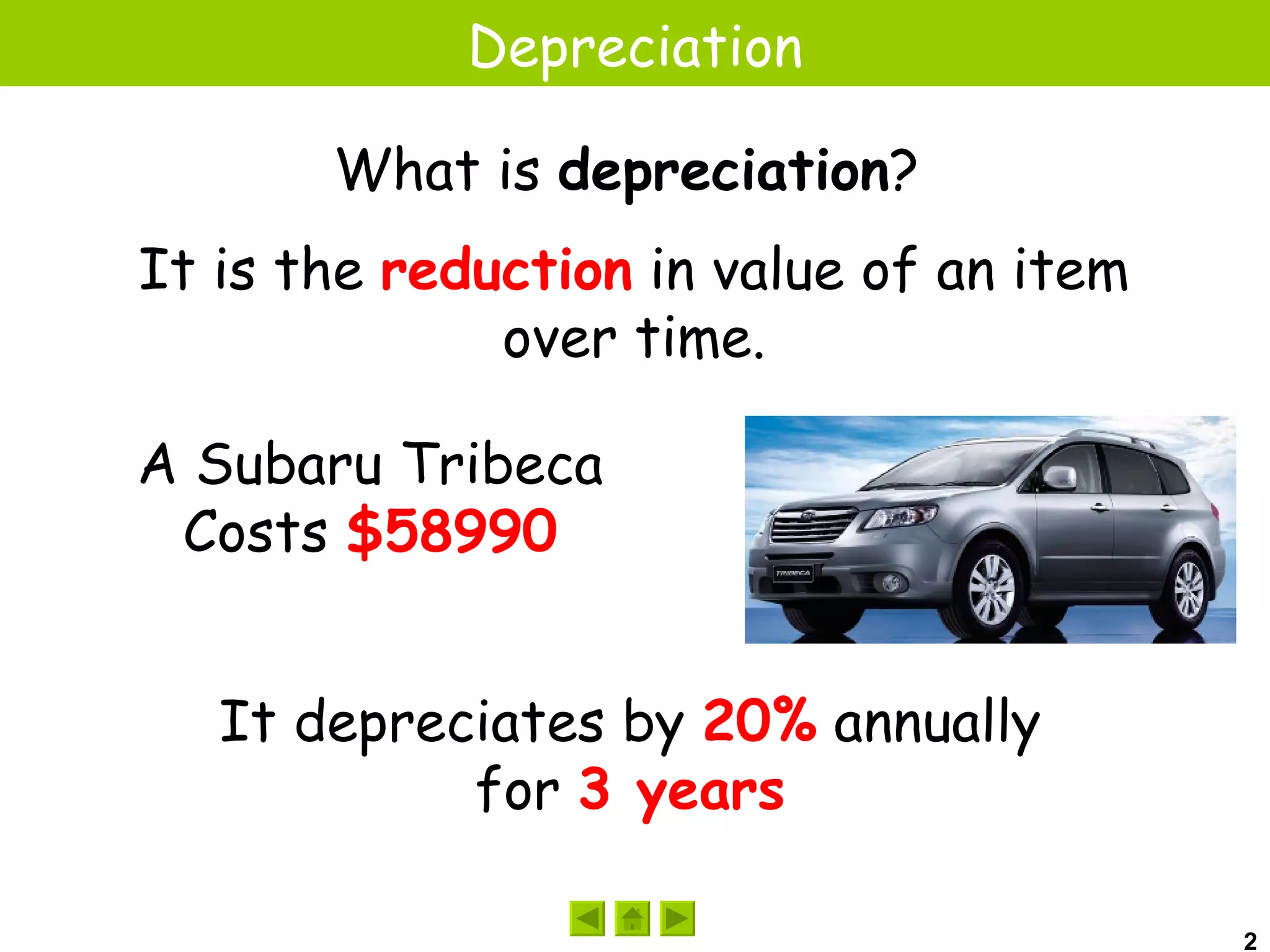 depreciation | PPT