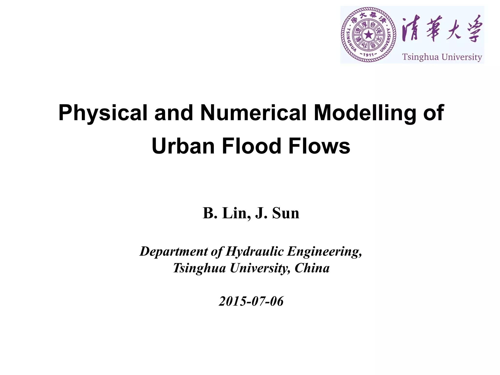 Physical and numerical modelling of urban flood flows | PDF