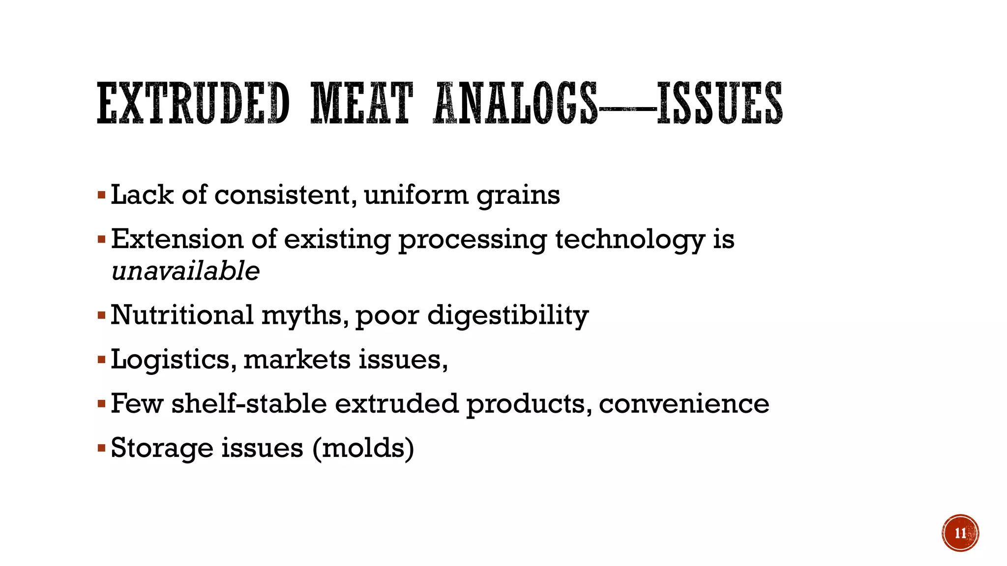 Development in Plant Proteins Production of Meat Analog using textured ...