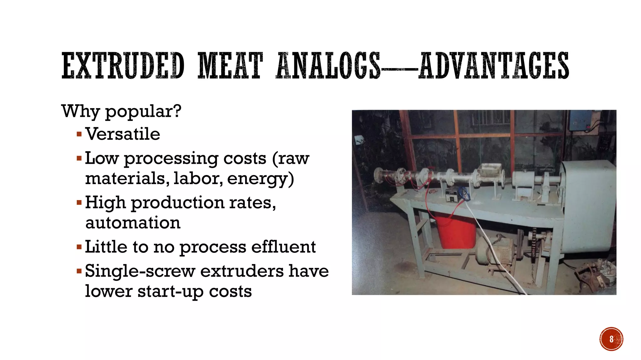 Development in Plant Proteins Production of Meat Analog using textured ...