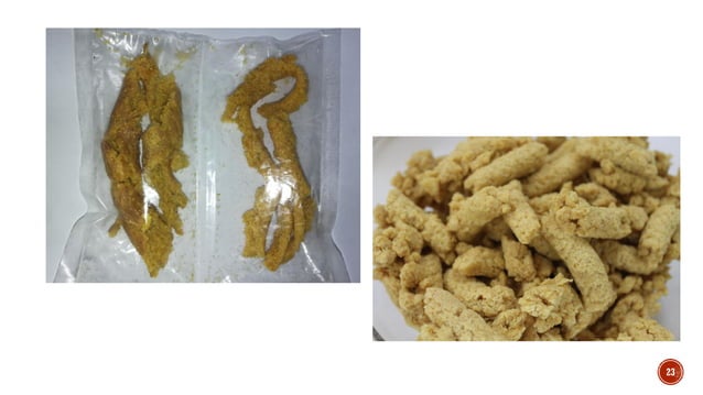 Development in Plant Proteins Production of Meat Analog using textured protein from full fat soy ...