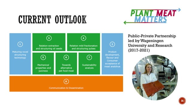 Development in Plant Proteins Production of Meat Analog using textured protein from full fat soy ...