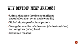 Development in Plant Proteins Production of Meat Analog using textured protein from full fat soy ...