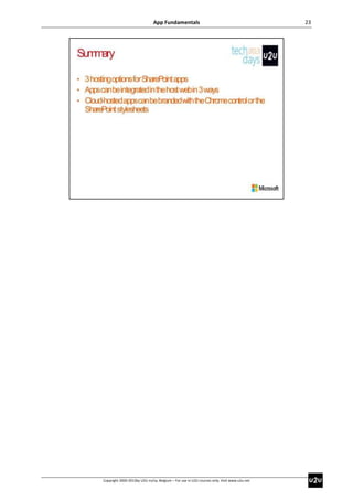 Deep Dive SharePoint 2013: SharePoint app development fundamentals | DOCX