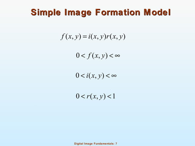 03 digital image fundamentals DIP | PPT | Physics | Science