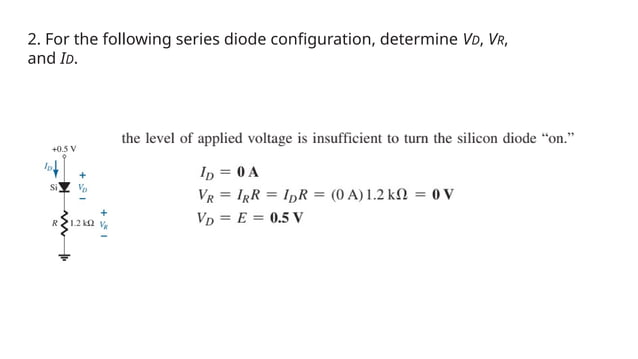 Diode operation and diode circuit analysis | PPT