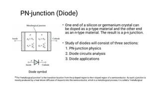 Diode operation and diode circuit analysis | PPT