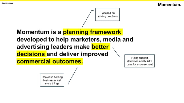 Momentum: Session 03 Distribution materials | PPT