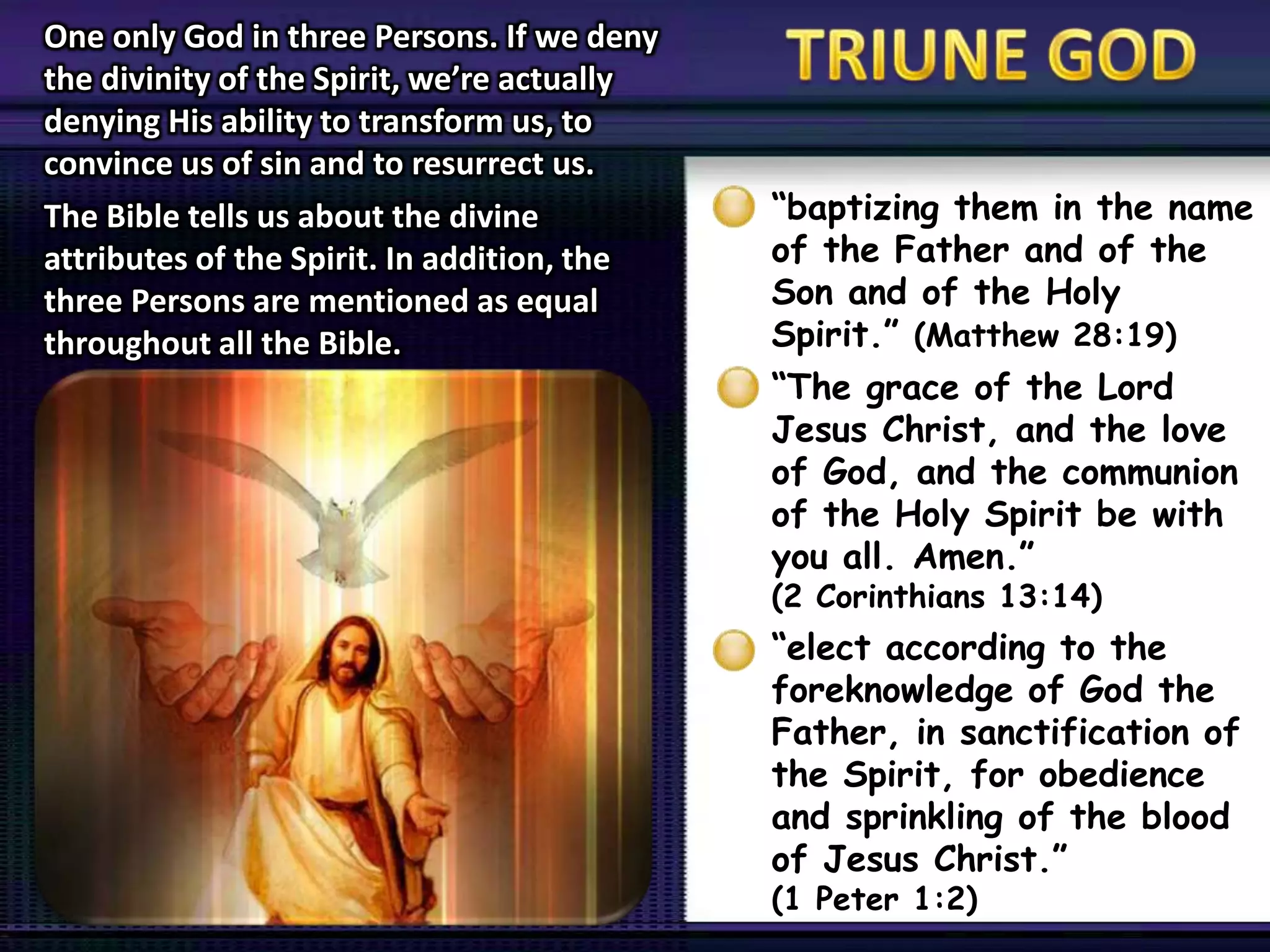 03 divinity holy spirit | PPTX