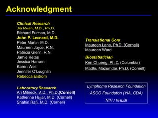 DOUBLE HIT AND OTHER MOLECULARLY DEFINED LARGE CELL LYMPHOMAS | PPT