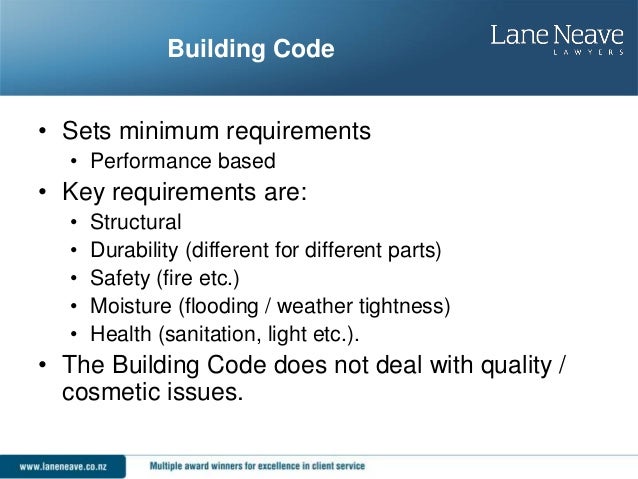 Building Act, Code, Consenting and Failed Repairs - Dr Duncan Webb La…