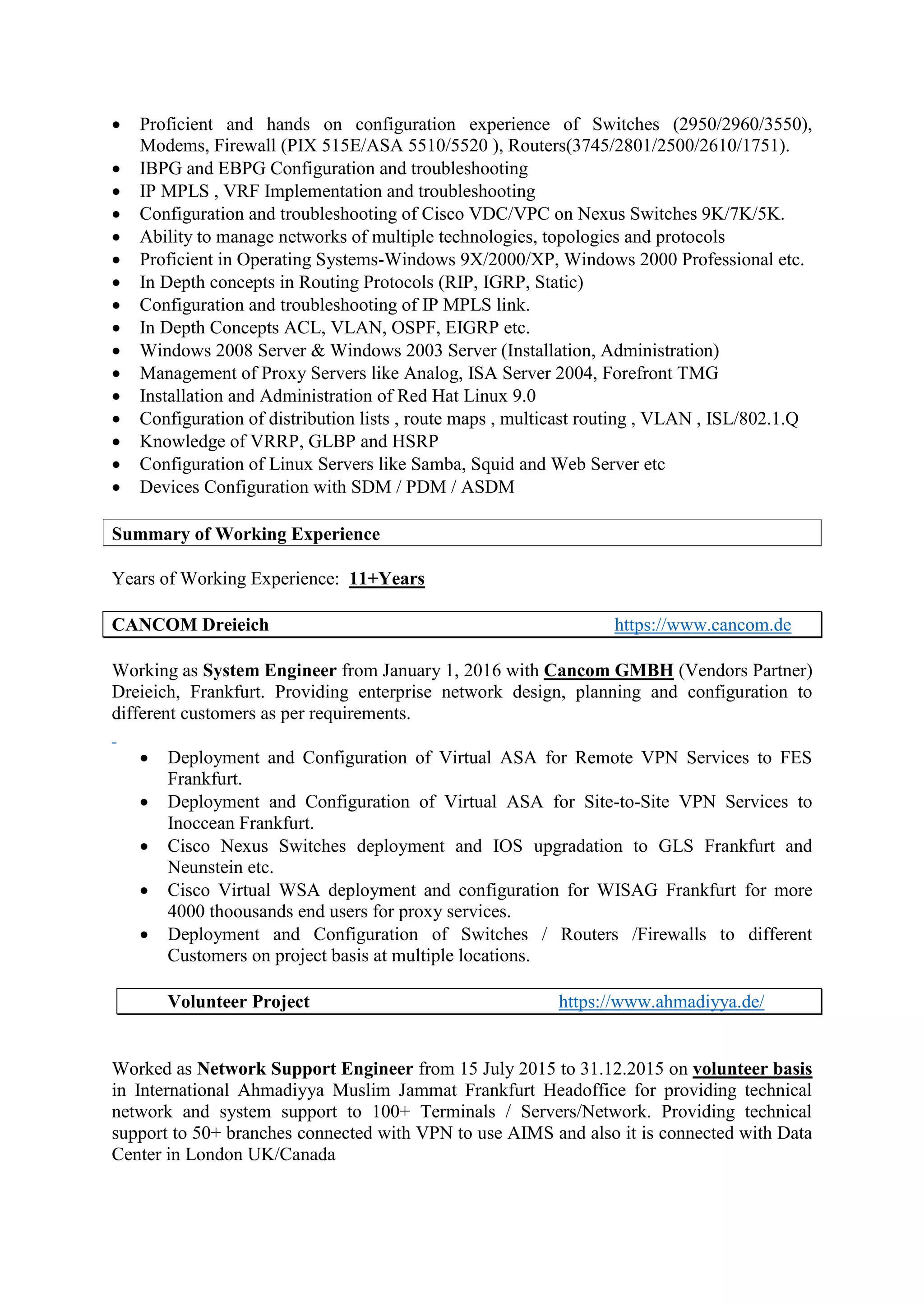 Updated CV | PDF | Computer Networking | Computing
