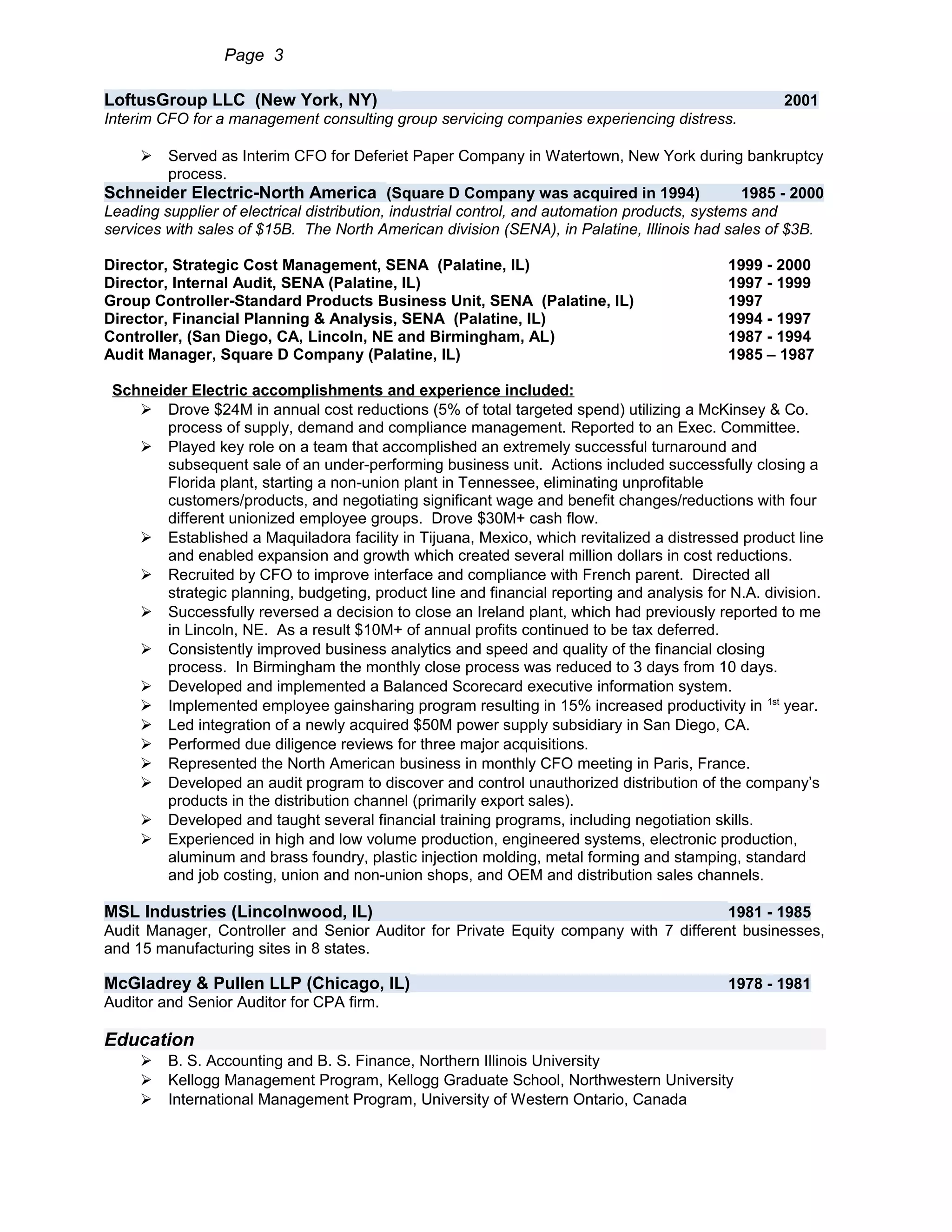 Resume_White_James_R 2016 | DOC | Business Accounting & Finance | Business