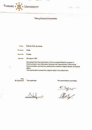 Master diploma | PDF