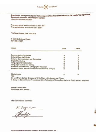 Master diploma | PDF