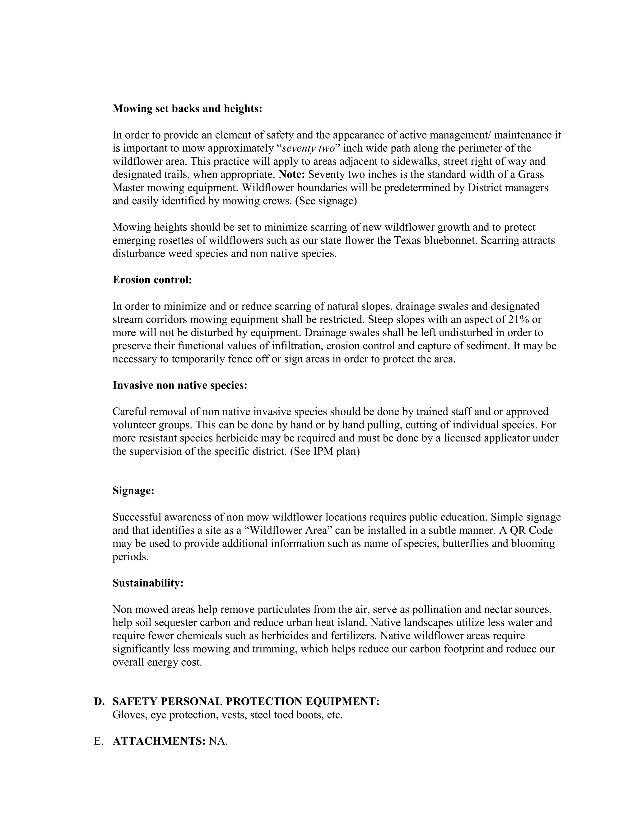 sop-non mowing wildflower areas1 | DOC