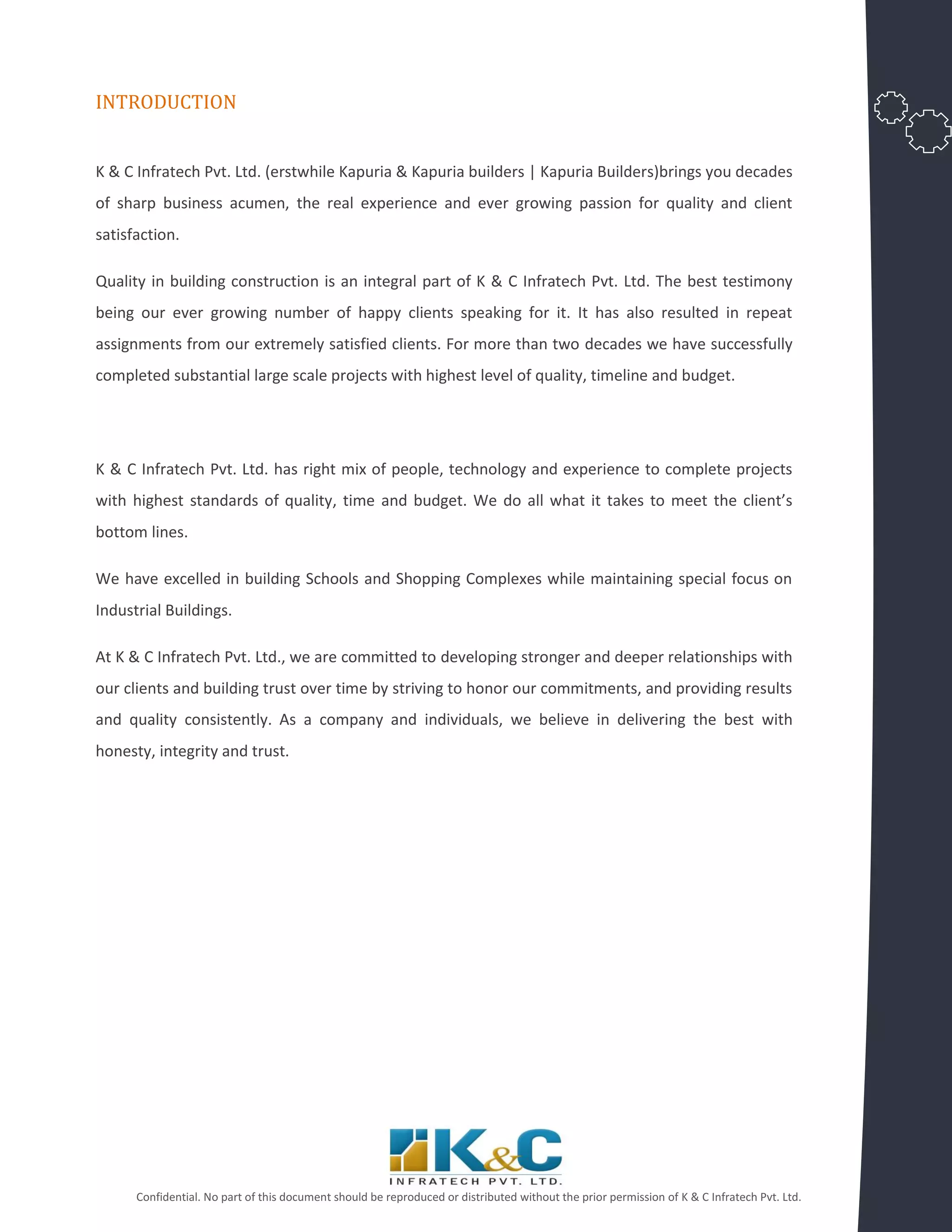 K & C Infratech Pvt. Ltd._Company_Introduction | PDF