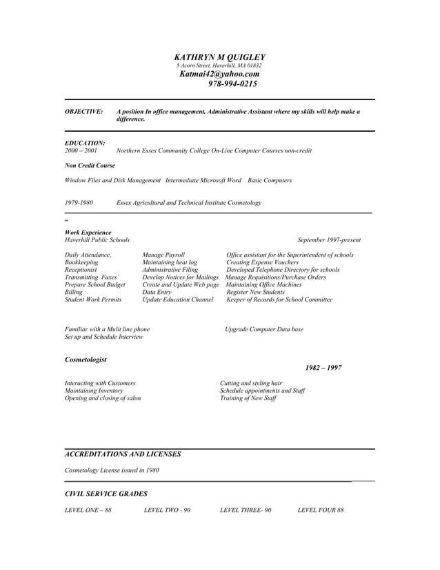 Kathy%27s Resume (2) | PDF
