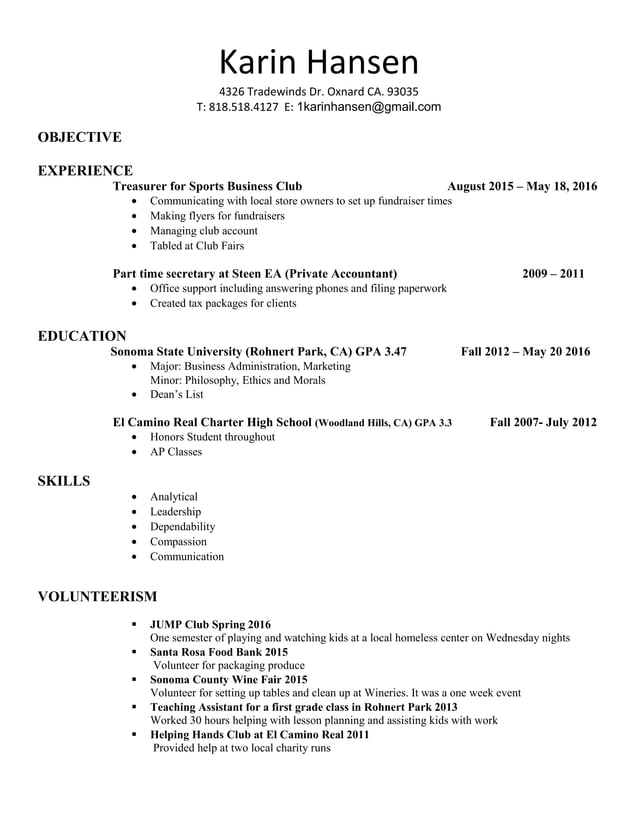 KarinHansenResume | PDF