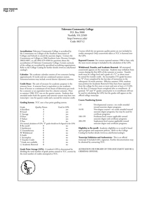 TCC Transcript | PDF