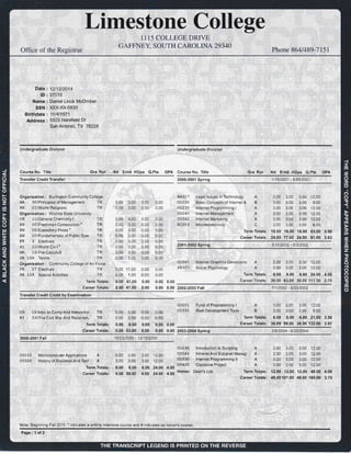 Limestone Transcript | PDF