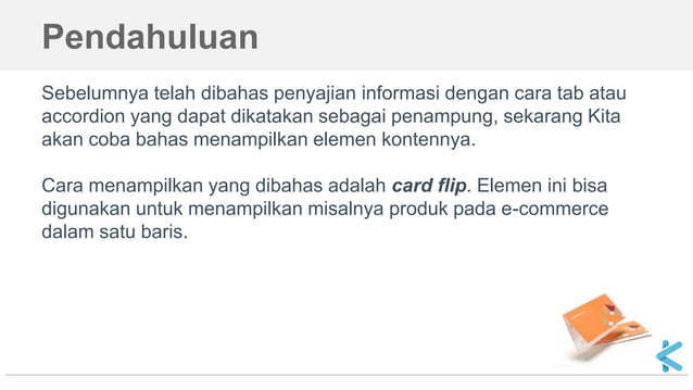 CSS Eksperimen - 04-3 Elemen Card Flip | PPTX